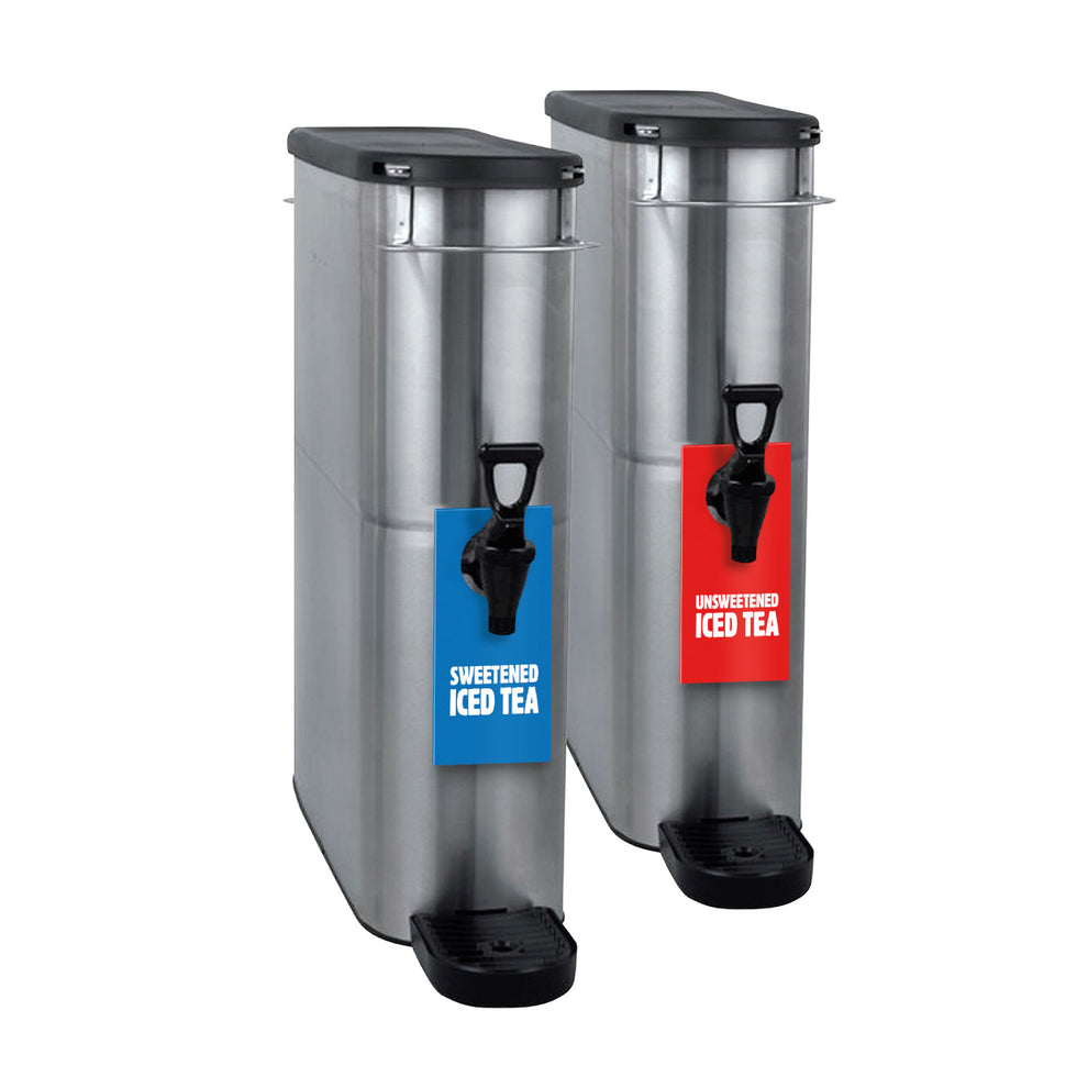 Tea Canister Label Hangers - Sweet & Unsweet Tea | OperationalSignage.com