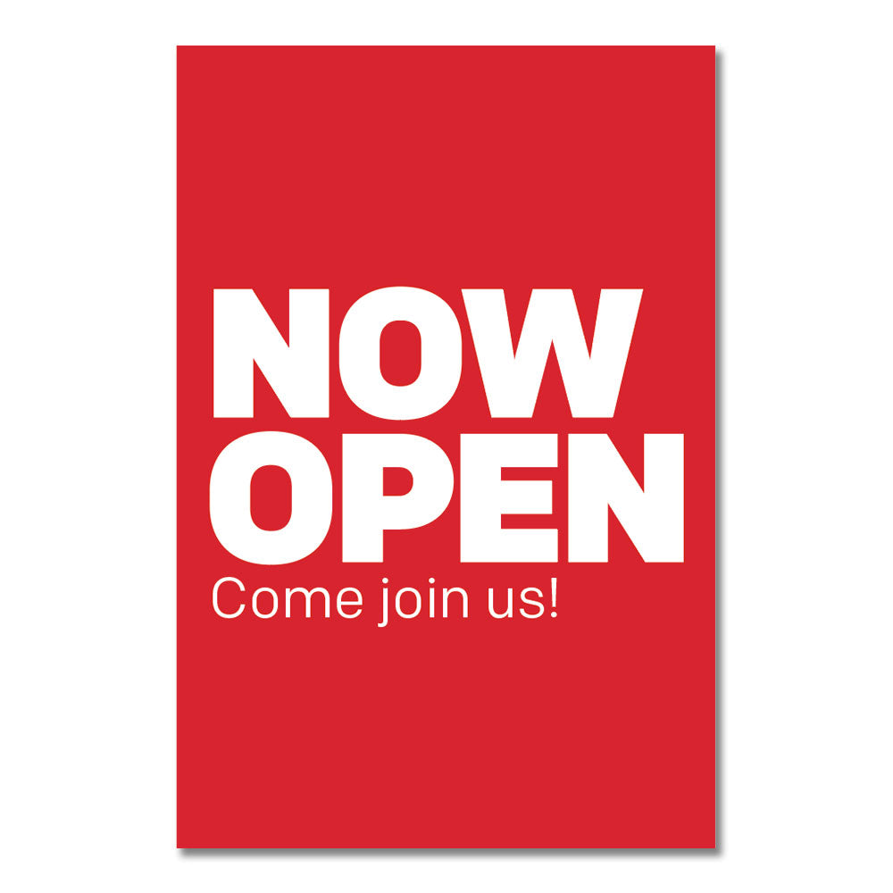 Now Open - A-Frame Insert 24.25 In. X 36.125 In. - OperationalSignage.com