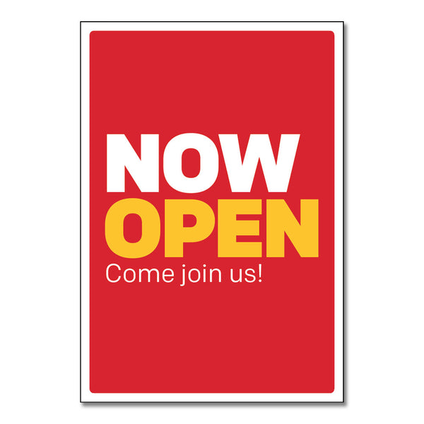 Now Open - Poster - 29 In. X 42 In. - OperationalSignage.com