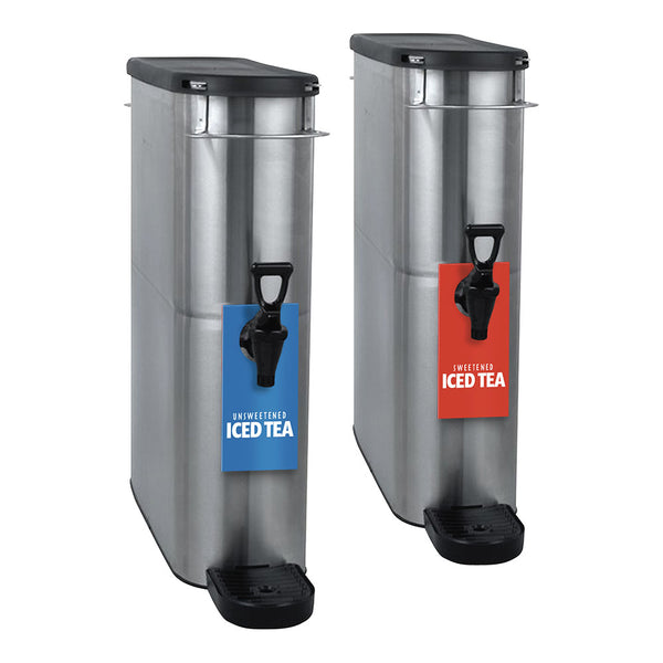 Tea Canister Label Hangers - Sweet & Unsweet Tea | OperationalSignage.com